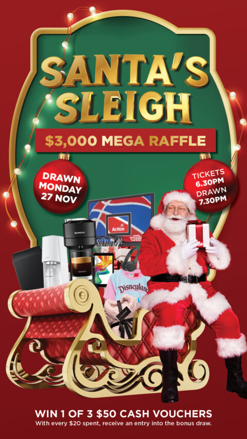 SANTA'S SLEIGH $3,000 Mega Raffle - Merrylands RSL
